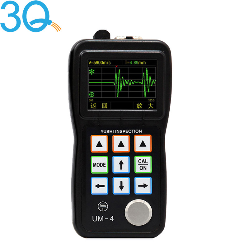 500~9999M/S 3Q Portable Ultrasound Digital Thickness Gauge Ultrasonic ...